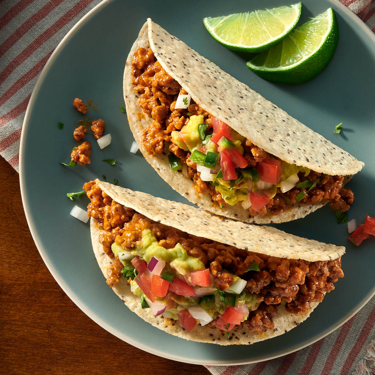 Turkey Street Tacos with Guacamole Recipe | Shady Brook Farms